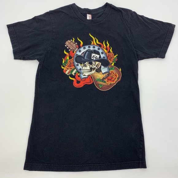 Anvil | Tops | Jason Aldean Skull In Cowboy Hat Black Tshirt Size S ...